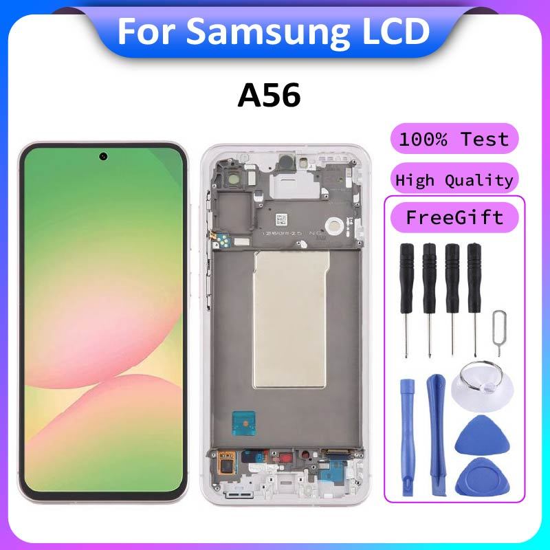 For AMOLED Samsung Galaxy A56 5G LCD Display Touch Screen With Frame ...