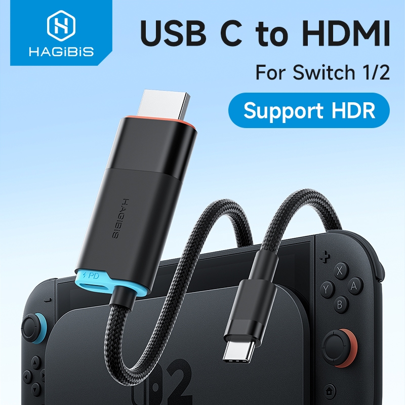 Hagibis Switch Dock for Nintendo Switch1/Switch2/OLED 4K@60Hz USB C to ...