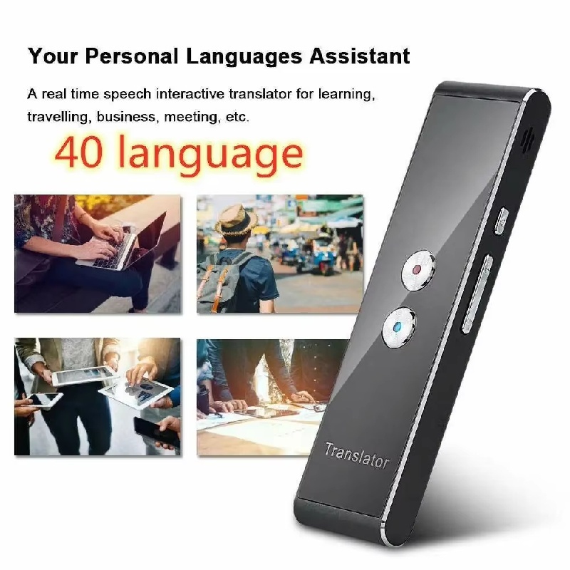 Wireless Voice Translate 40 Languages Multi Smart Instant Translated 2 Way Real Time Voice ...