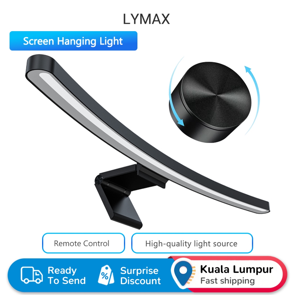 LYMAX LED/RGB Curvature Display Lamp with Controller Dimmable Lightness ...