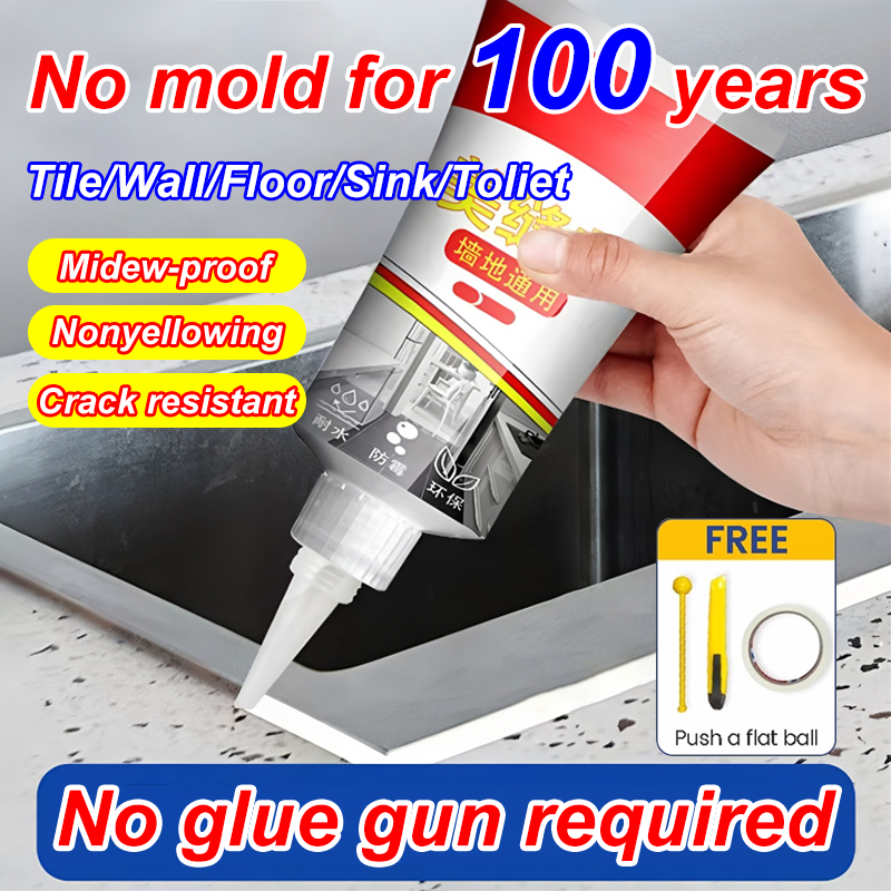 🎉No mold for 100 years🎉 tile grout No glue gun required silicone ...