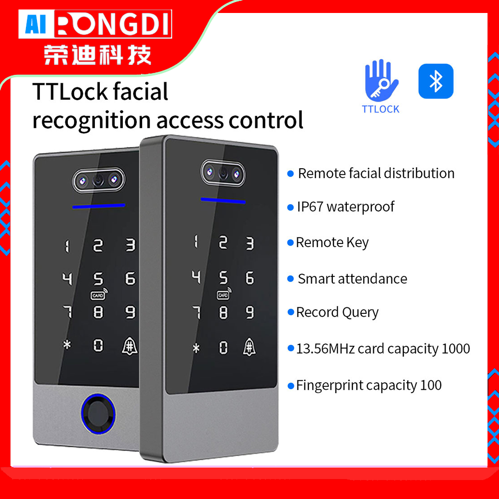 TTLOCK Biometric Fingerprint & Facial Attendance System Mobile Phone ...