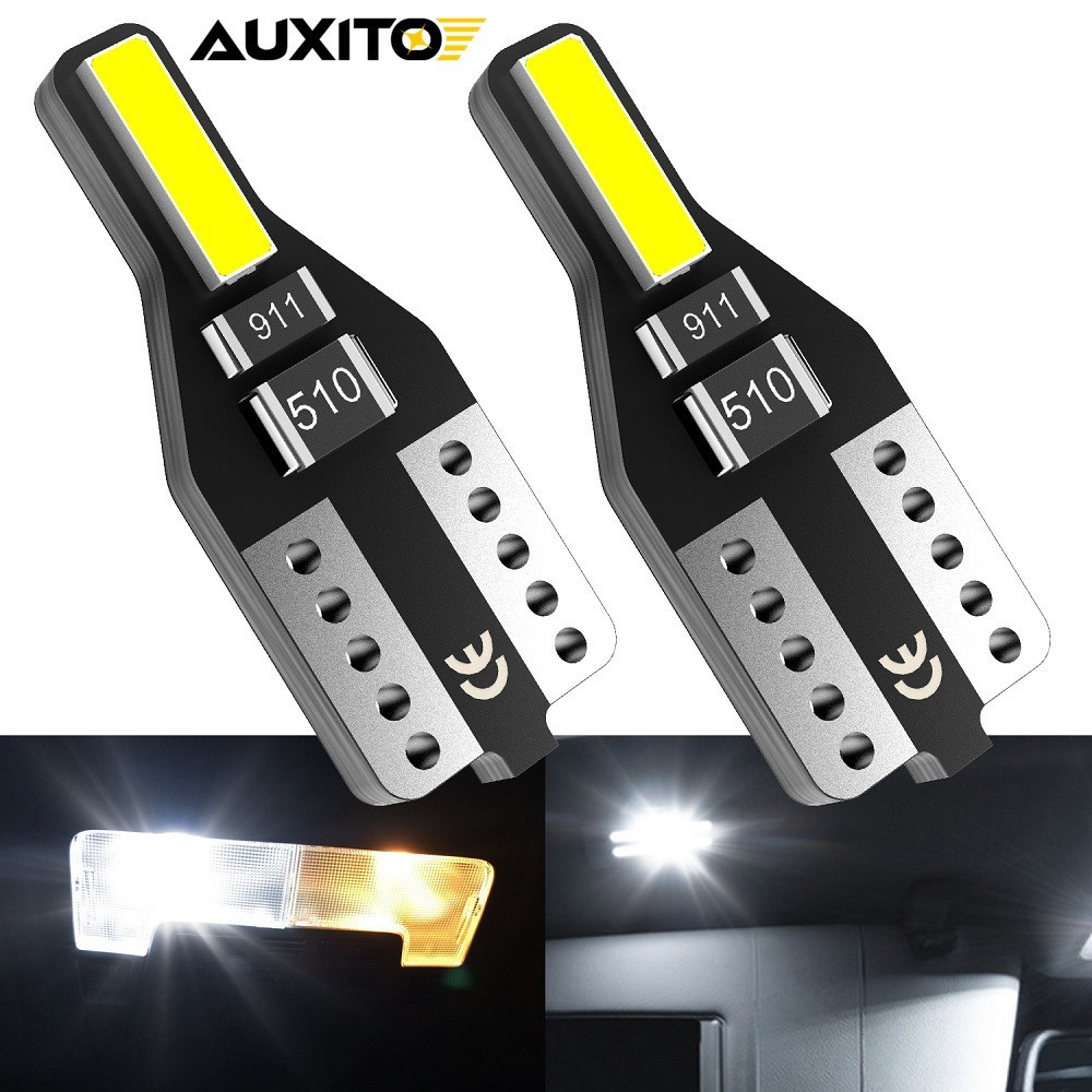 AUXITO 2Pcs T10 W5W Led Bulb 168 194 Led Auto Lamp For Reading Interior ...