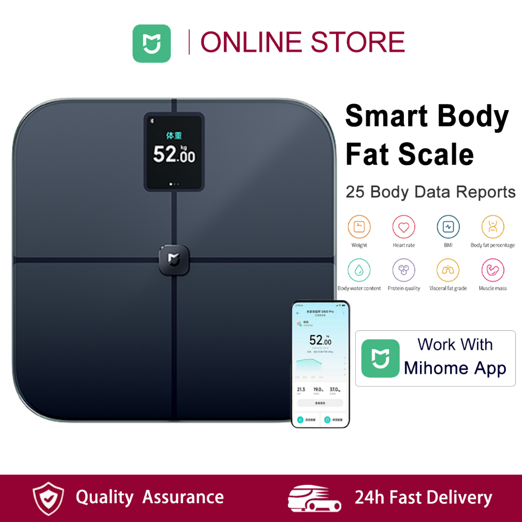 Mijia Smart Body Fat Scale S400 Pro Household Weight Scale Electronic ...