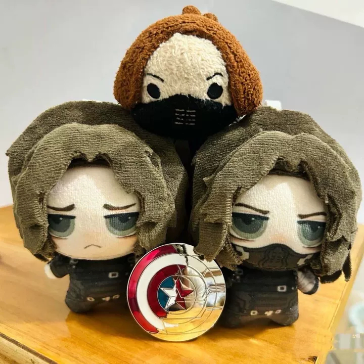 10cm Bucky Barnes Super Star White Wolf Cotton Plush Doll For Fans ...