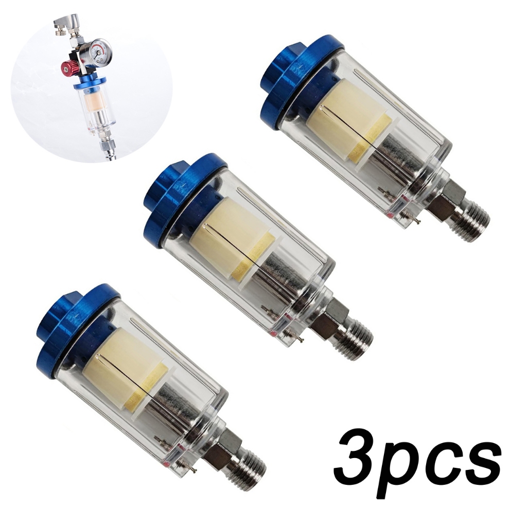 1/4'' NPT Air Compressor Oil Water Separator Spray Paint Gun Oil Water ...