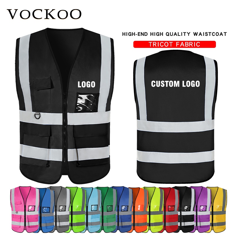 Reflective Safety Vest Construction Traffic Construction Work Clothes ...