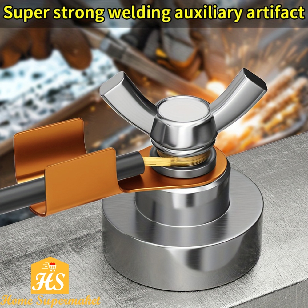 Welding Head Magnetic Grounding Device Welding Tool Connector Earth Clamp Holder Head Welding