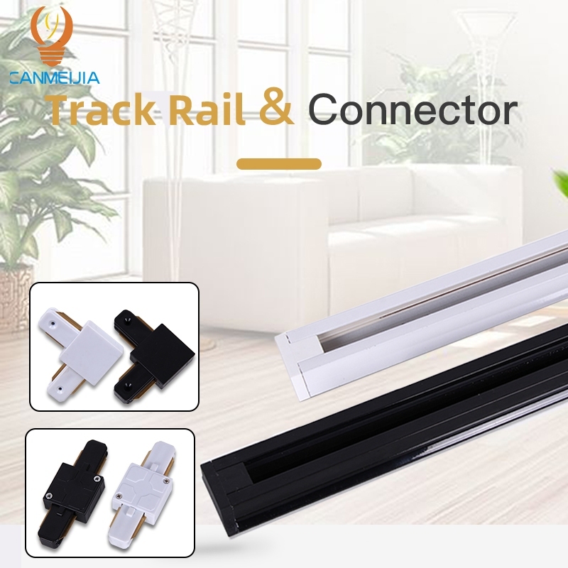 CANMEIJIA LED Track Light Rail 0.5M LED track Rail Connectors fixture Universal Rails for LED ...