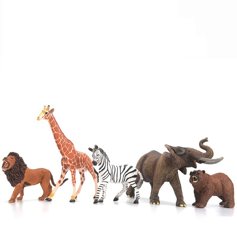 Simulation Animal Models Toys Wild Animal World Elephant Crocodile ...
