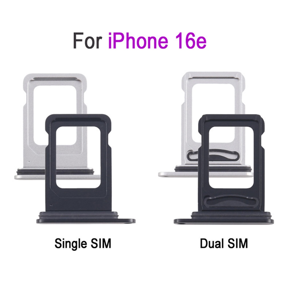 Single/Dual SIM Card Tray SIM Card Adapter for Apple iPhone 16e (with ...