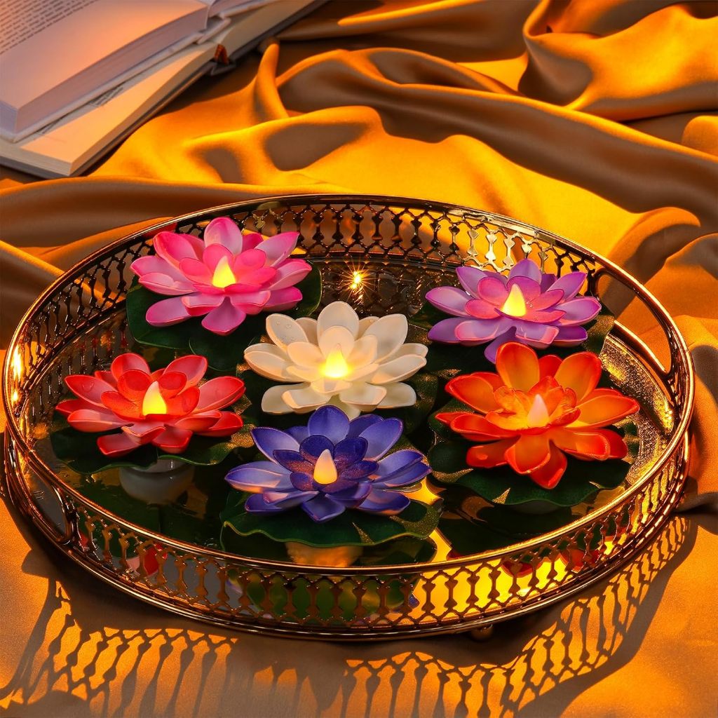 【Malaysia Stock】 Diwali Floating Water Lotus Lamp Deepavali Floating ...