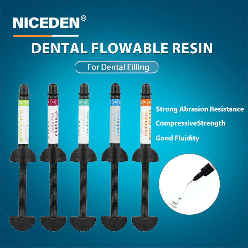 NICEDEN A1 A2 A3 A3.5 B1 Dental composite resin curing light Resin 2.5g ...