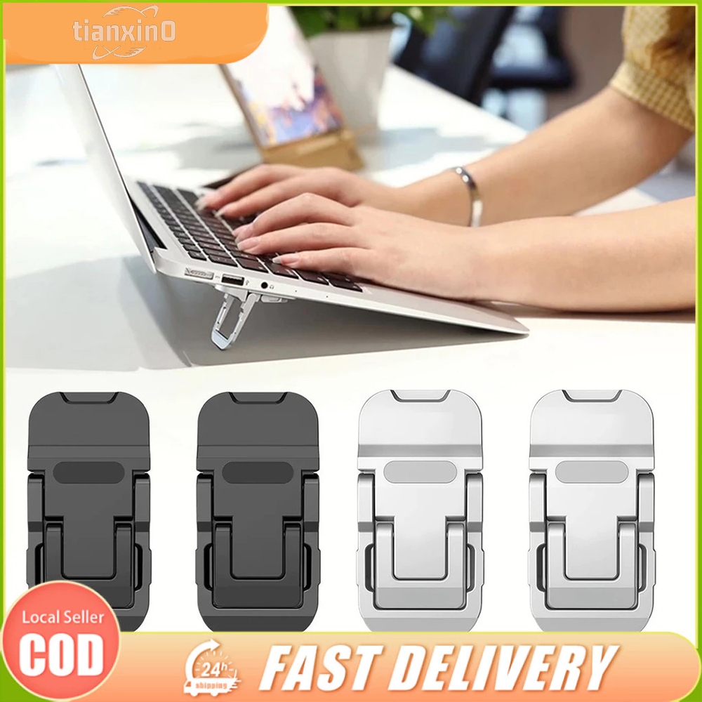 Laptop Stand 2PCS Mini Foldable Portable Computer Stand 2 Adjustable ...