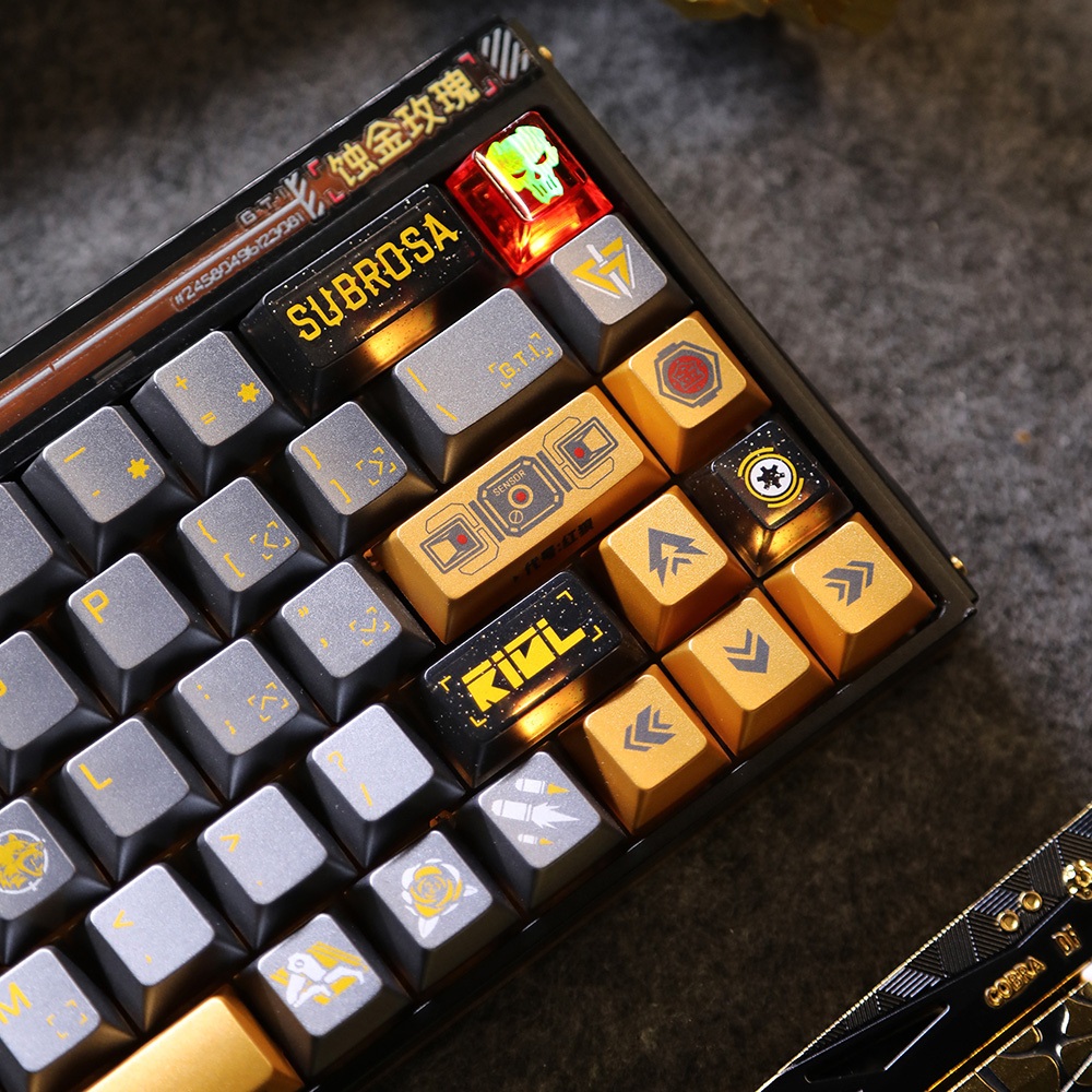 PC SUBROSA Cherry Profile Silk Screen Keycap Set for keyboard BM60 ...