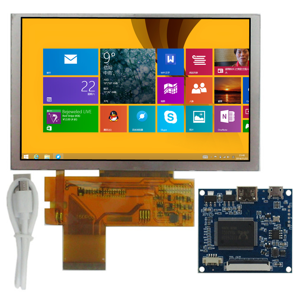 5 Inch 800×480 IPS Portable DIY LCD Display Screen with Mini-HDMI ...