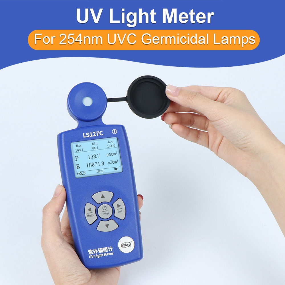 Linshang LS127C Uv Meter Digital Uvc Light Radiometer 254nm APP Function PC Software High ...
