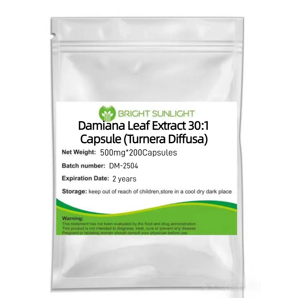 Damiana Leaf Extract 30:1 Capsule (Turnera Diffusa) Pure High Quality ，500mg*200Capsules ...