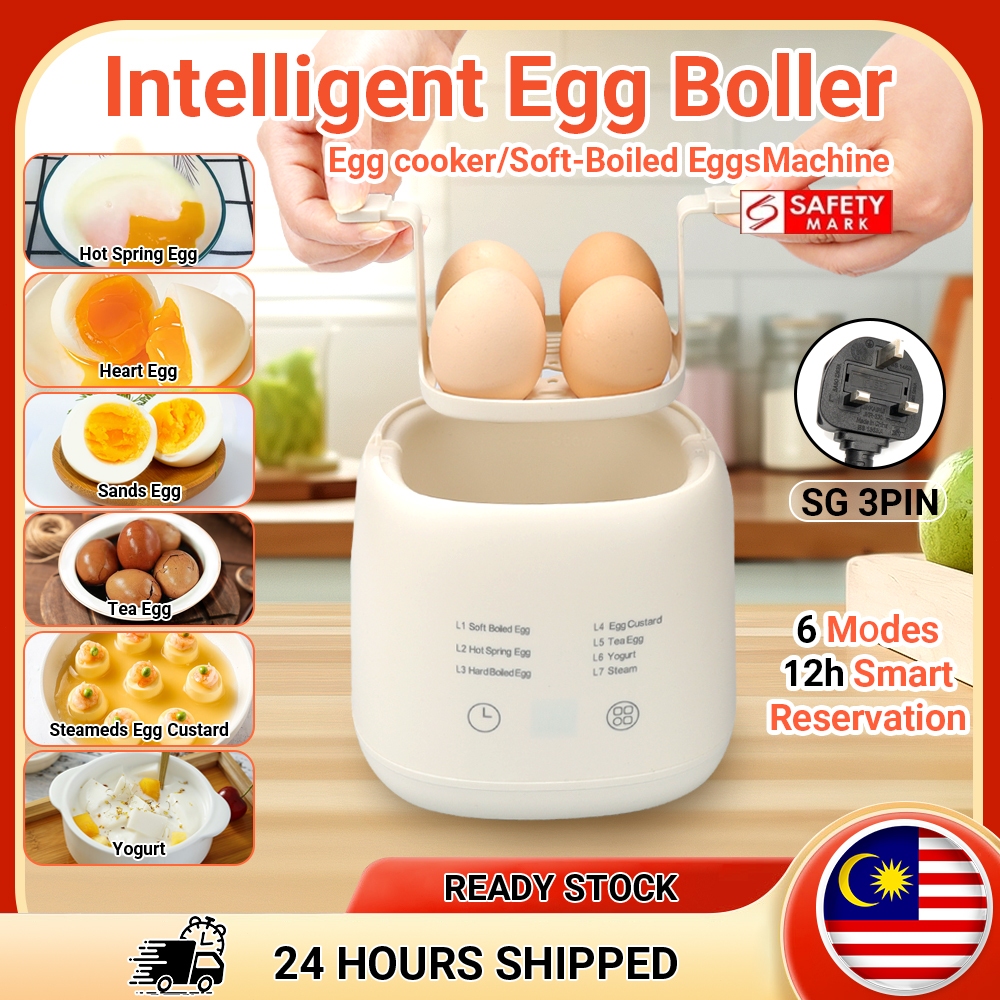 [MYSeller]🔥 Egg Boiler Household Small Hard Boiled Egg Maker Automatic ...