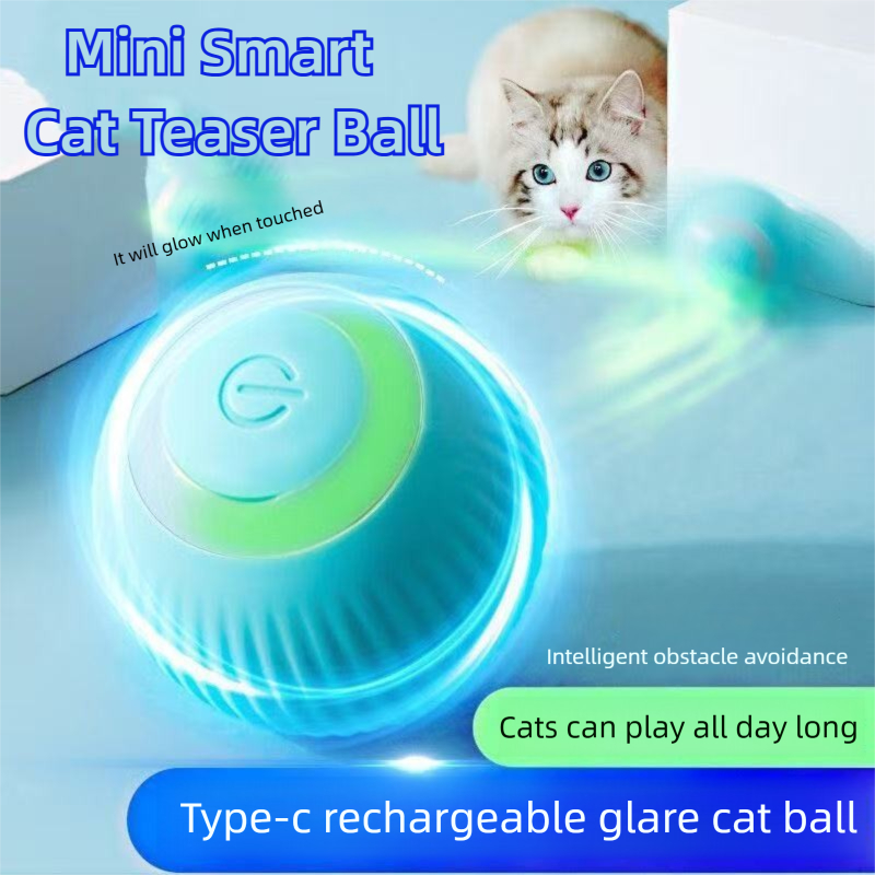 Automatic cat teaser ball Intelligent obstacle avoidance ball Gnawable ...