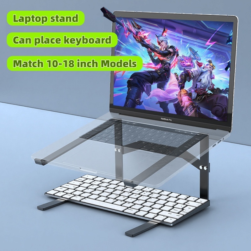 Laptop Stand Folding Metal Notebook Stand Riser Detachable Laptop ...