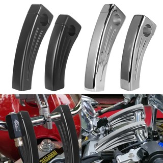 Motorcycle Chrome/Black 1" Inch 22/25mm Handlebar Hand Risers For Honda ...