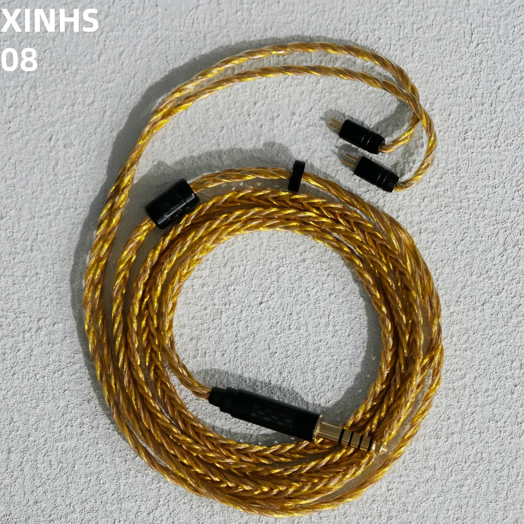 XINHS10 6-Core 7N Single Crystal Copper+OCC Gold Plated Pure Gold High ...
