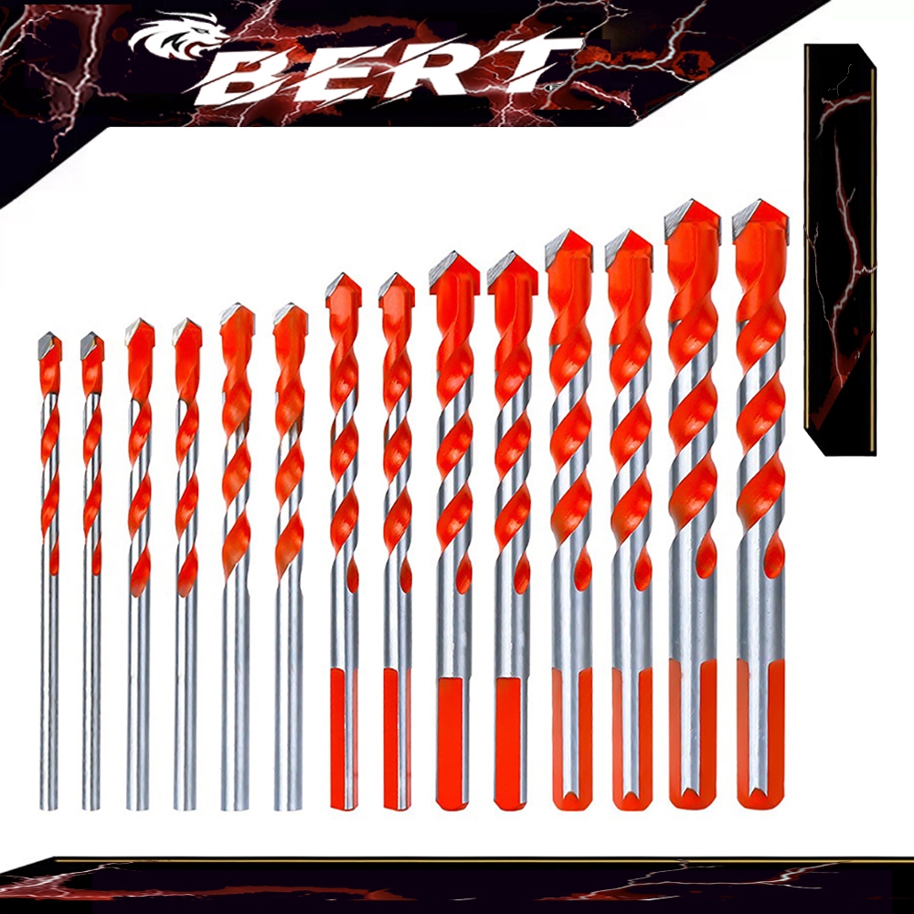 BERT🇲🇾｜Concrete Drill Bit Set Masonry Drill Bit Set for Concrete/Glass ...
