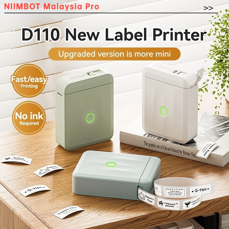 Niimbot D110 Upgraded Version Label Printer Mini Portable 12-15mm Home ...
