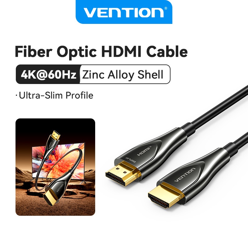 Vention Fiber Optic HDMI Cable 4K 60Hz 100m Ultra High Speed HDR eARC ...
