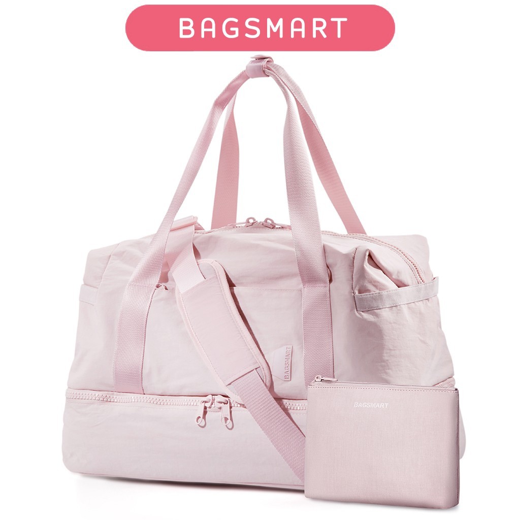 BAGSMART Travel Duffle Bag Women Gym Bag 31L Puffer Quilted Laptop ...
