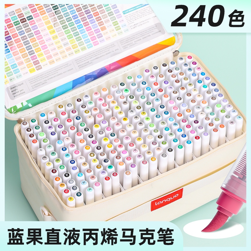 Languo Straight liquid type Acrylic Marker Pen Set Waterproof Painting ...