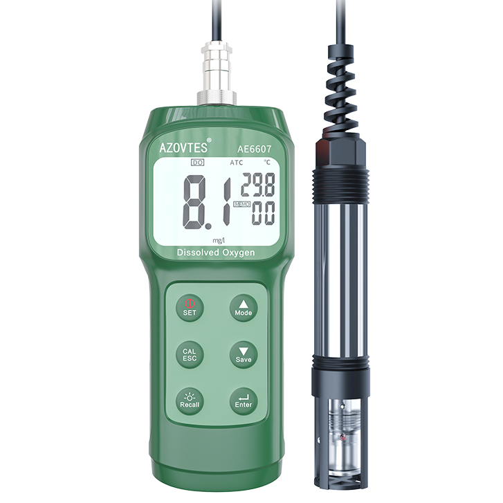 AZOVTES AE6607 Portable Dissolved Oxygen Meter, Oxygen Detector ...