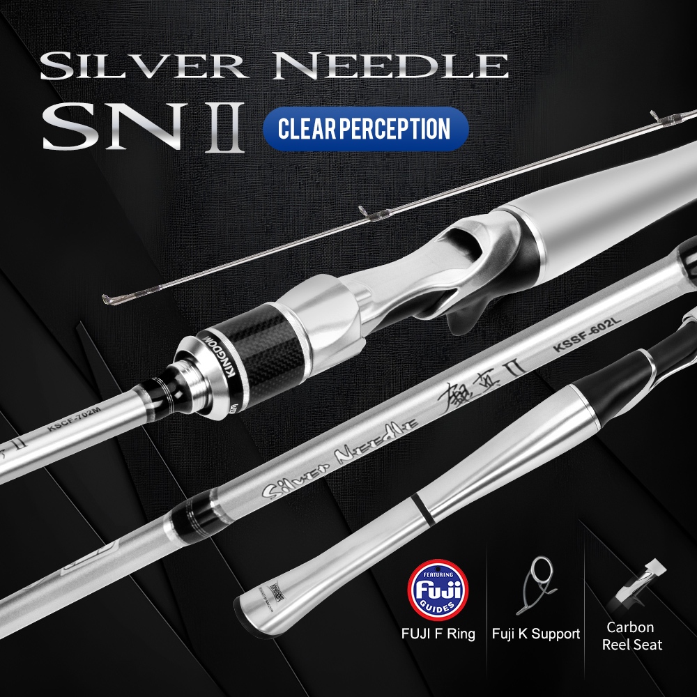 Kingdom SILVER NEEDLE Fishing Rod 1.68m/1.8m/1.98m/2.13m/2.28m 2 ...