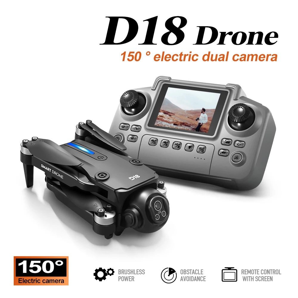 Mini D18 drone Long battery life with screen+brushless motor ...