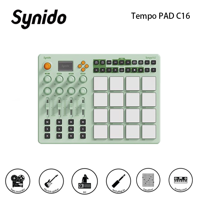Synido Tempo PAD C16 Island MIDI Pad Controller, electronic music ...