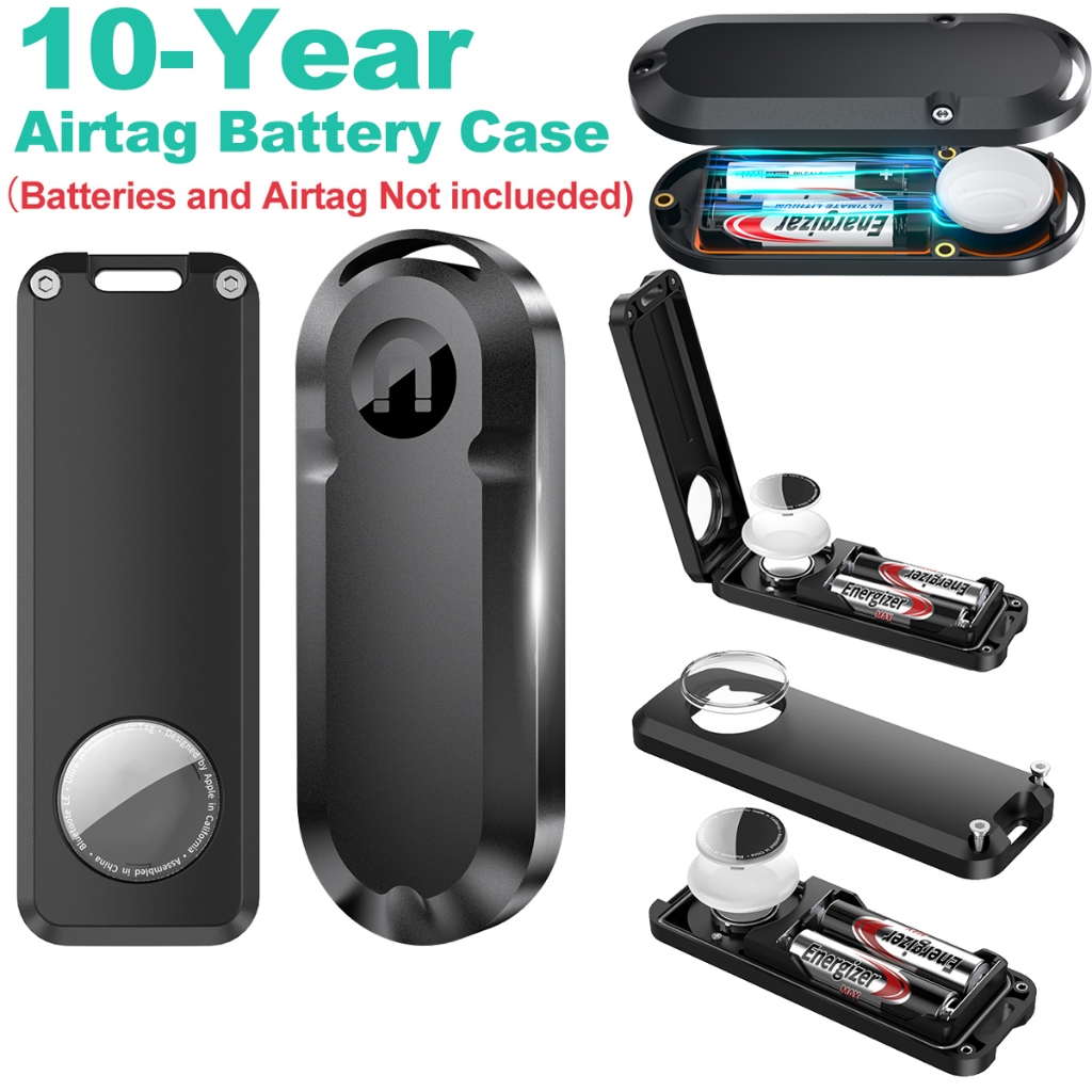 Fonken Aple Airtag Battery Charging Case 10-Year Life Extended Battery ...