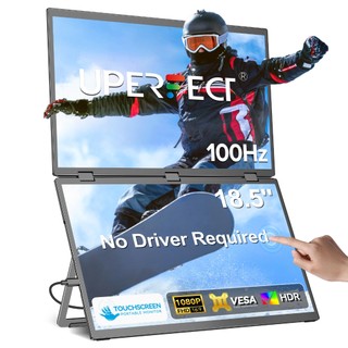 UPERFECT Delta Max Touch - 18.5-inch 100Hz dual-screen foldable laptop ...