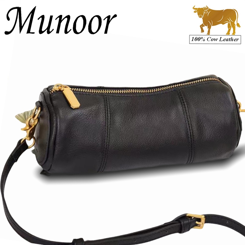 Munoor 100% Genuine Cow Leather Bag Women High Quality Fashion Shoulder ...