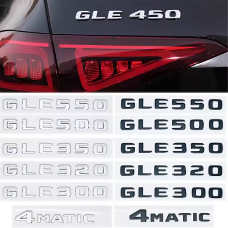 Car Trunk Letters Logo Emblem Badge Decals Sticker For Mercedes Benz ...