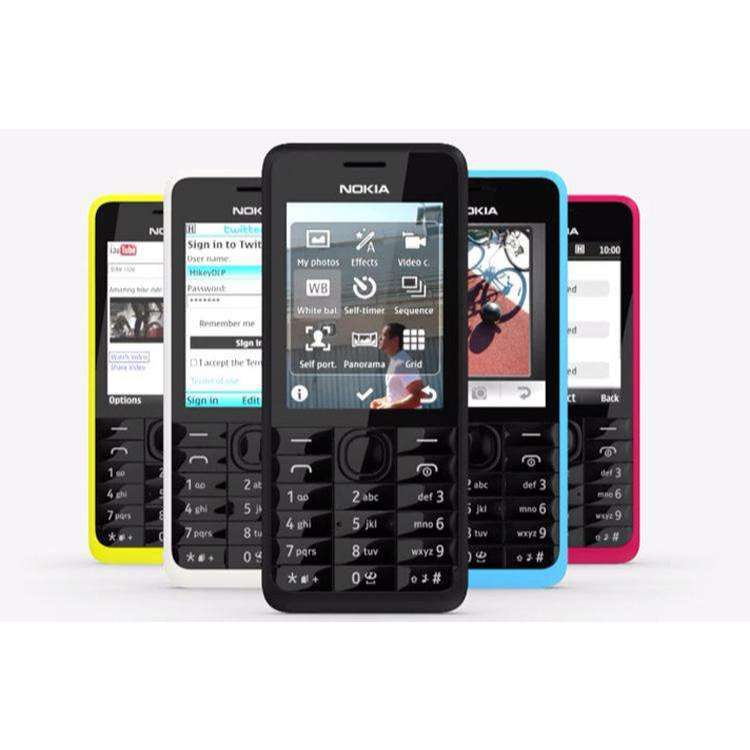 Nokia 301 3G DUAL SIM Classic Mobile Phone Original Full Set | Shopee ...