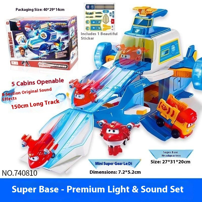🚀Super Wings Super Base Sound & Light Edition Deluxe Set - Headquarters ...