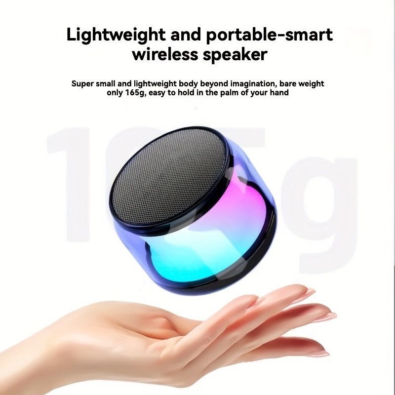 S300 Mini Bluetooth Speaker RGB LED Outdoor Wireless portable Speaker ...