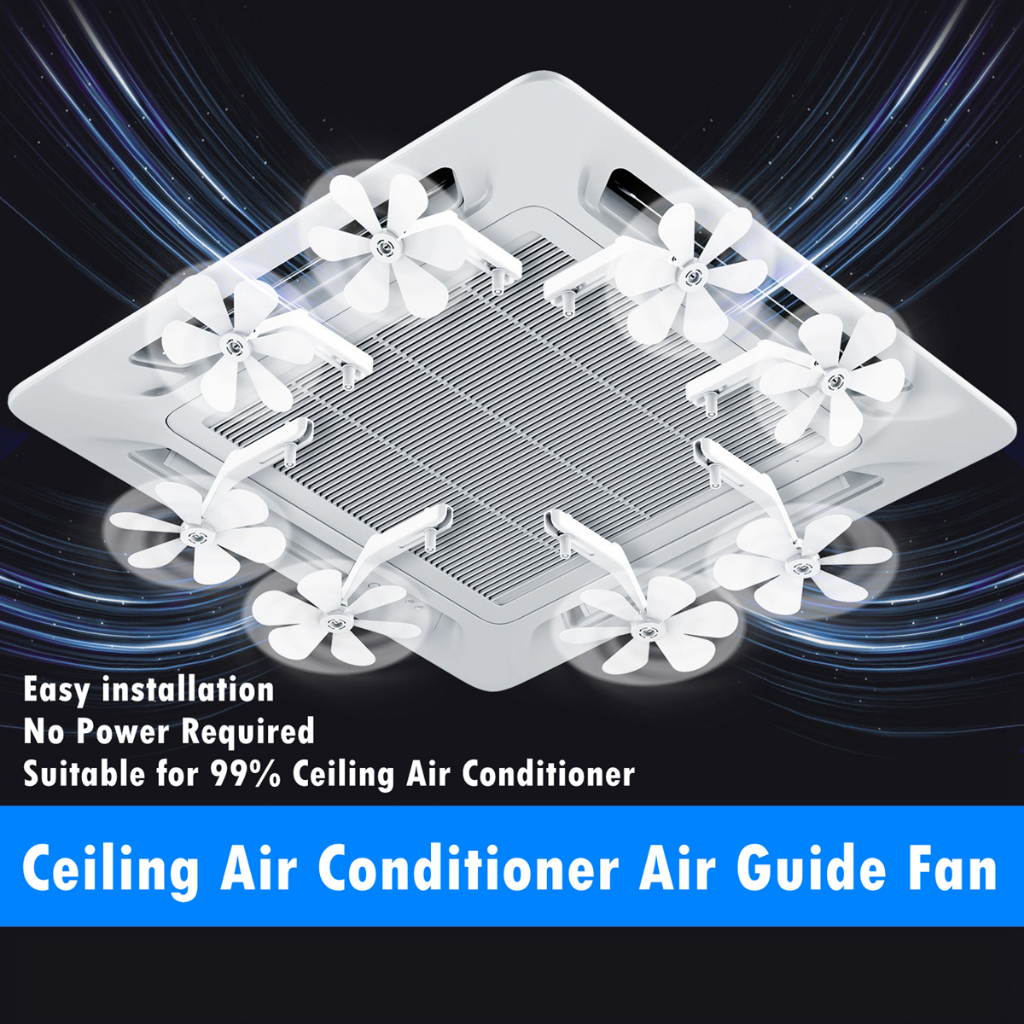 Aircon Fan Fast Cooling Kipas Anti Direct Blowing Wind Deflector ...