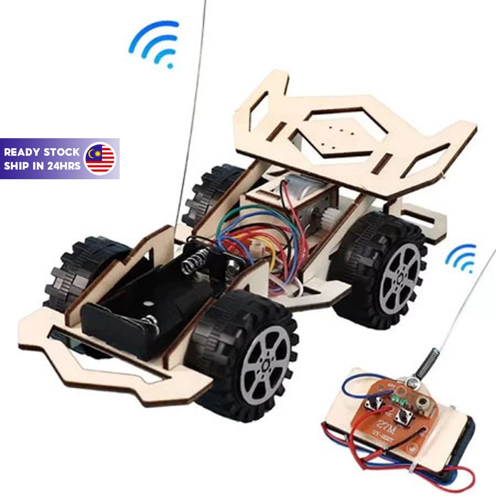 🇲🇾【Ready Stock】Project RBT Tahun 6:DIY Remote Control Wooden Racing Car ...