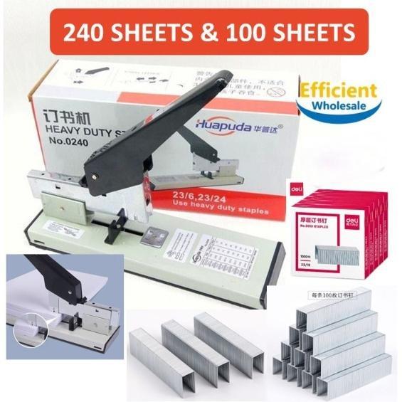 Heavy Duty Stapler stapler besar 100 sheets & 240 sheets Staples ...