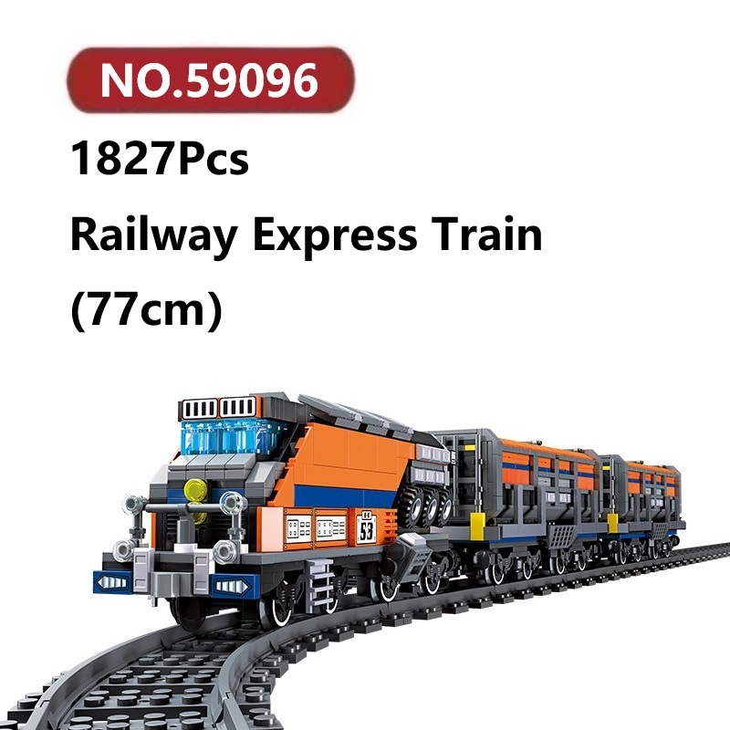 Railway Express Train Building Blocks 1827 Pcs JIE STAR Train Bricks ...