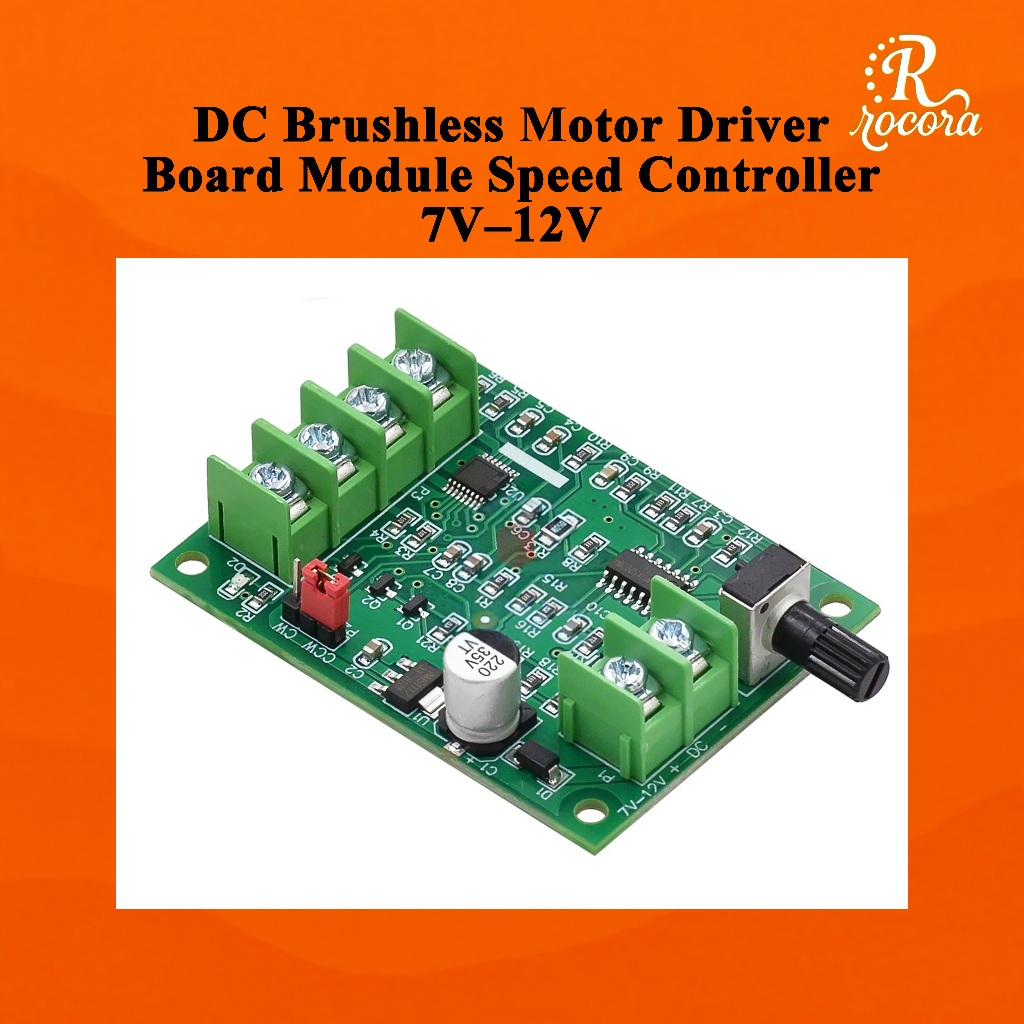 DC Brushless Motor Driver Board Module Speed Controller 7V–12V Improved ...