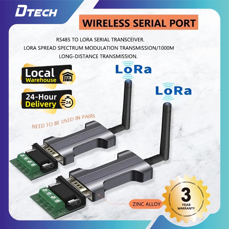 DTECH RS485 To LoRa / USB to LORA / RS232 to LORA Wireless Serial Port ...