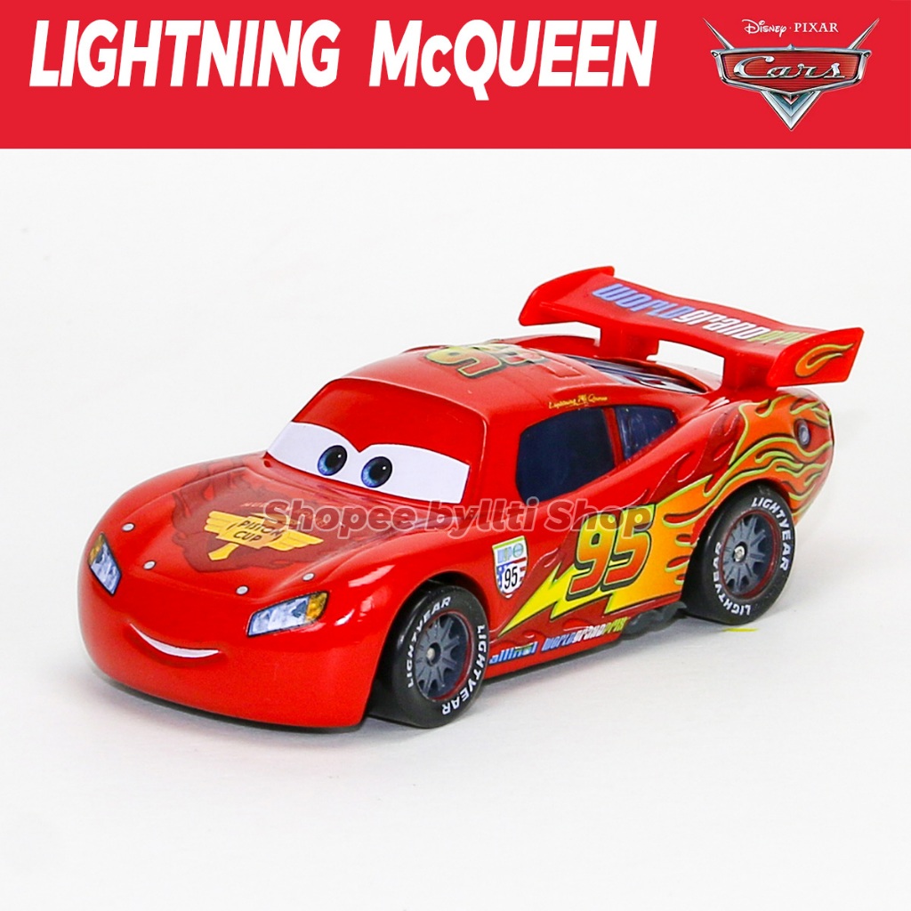 Mattel Disney Pixar Cars 2 WGP Lightning McQueen 1:55 Diecast Car ...